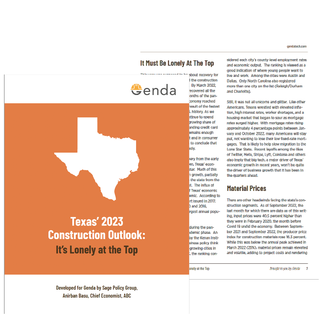 Texas Construction Economic Outlook 2023